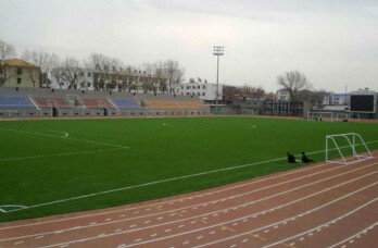 Artificial Plastic Planting Grass Sod UV - Resistance For Football Court