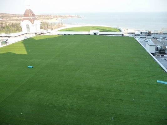 Professional Sports Artificial Turf / Deep Green Sports Field Turf 40mm 13000 Dtex