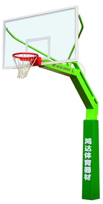 School Single Arm Hydraulic Basketball Stand , Adult Juveni Standard Outdoor Indoor Basketball stand