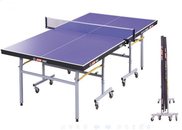 Beautiful Durable Indoor Table Tennis Table , Blue Standard Table Tennis Table