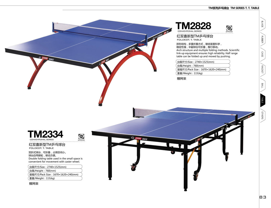 Foldable Indoor Table Tennis Table Electronic Scoreboard With Wheels