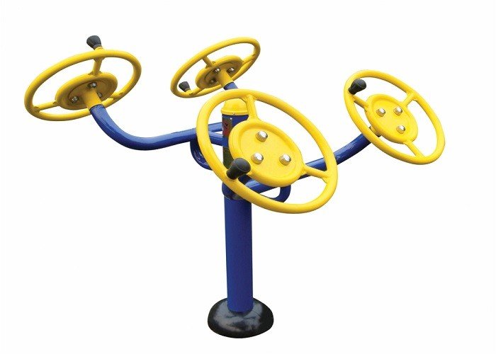 Large Adjustable Tai Chi Spinner Galvanized Steel Pipe With Four Rotary Wheels
