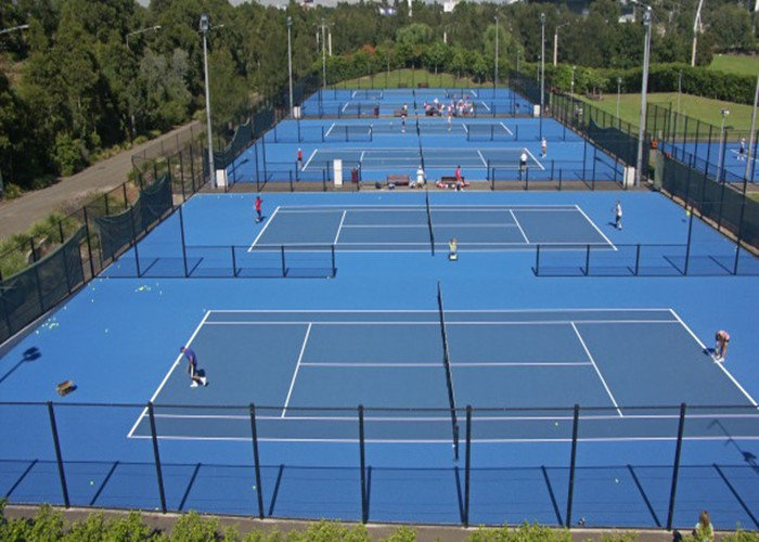 Muti - Purpose Durable Sport Court Surface , Sound Absorption Tennis Court Flooring