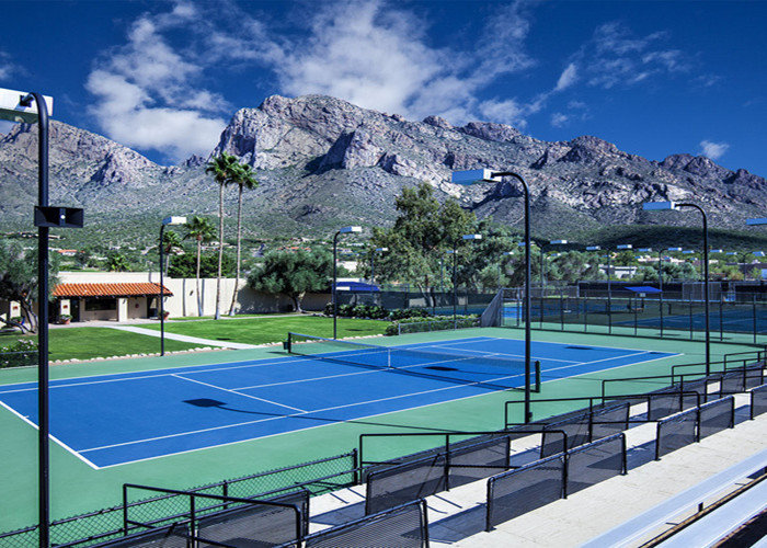 Elastic Acrylic Acid Sport Court Surface , Soundproofing Outdoor Court  Flooring