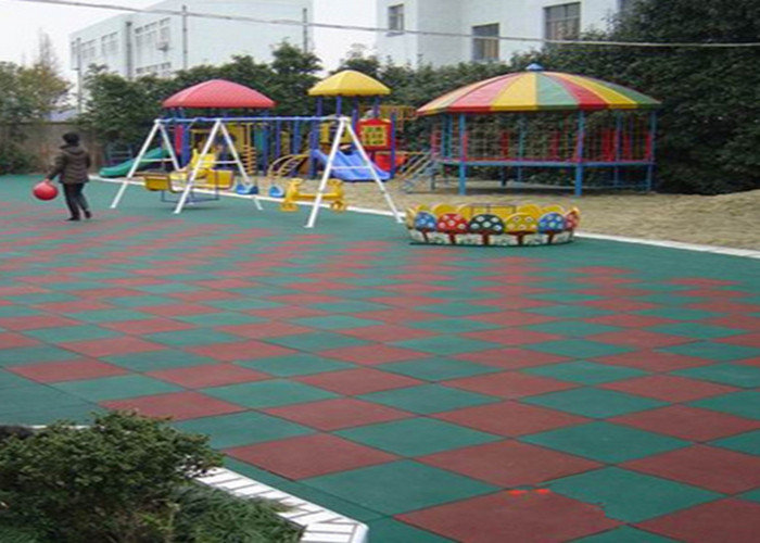 High Elasticity EPDM Rubber Granules , Colorful Playground Rubber Mats