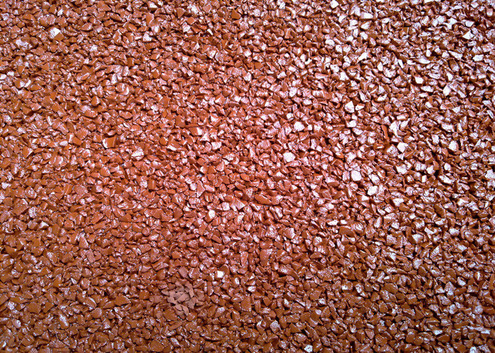 Outside Colored EPDM Rubber Granules , Plastic Rubber Sports Running Track