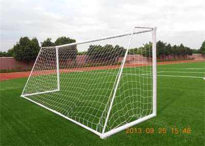 5 X 2 Steel Portable Football Goals , White 7 Man In - Line Football Gate