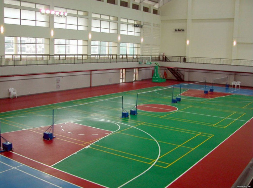 Stadium Training running track flooring / School Playground Indoor Court Flooring