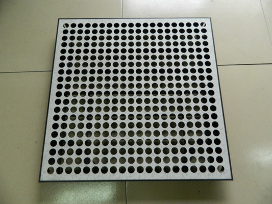 45% Rate Perforated Raised Floor Tiles , Computer Room Raised Floor Panels