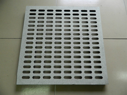 Indoor Wearproof Perforated Steel Panel , Perforated Tiles For Raised Floor