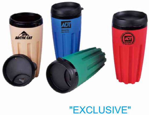 16oz. Tall coffee travel mug.