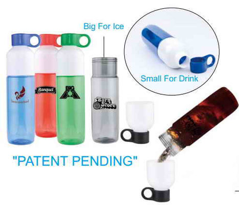 Plastic cup BPA Free! 26oz. water bottle with cup