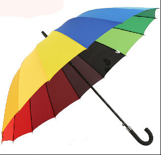 Rainbow Fashion umbrella  Straight rod umbrella