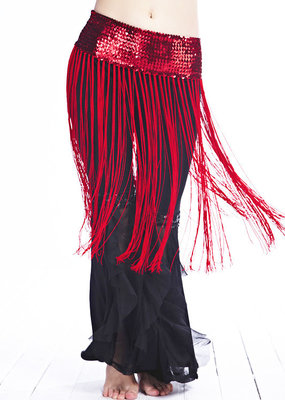 Bufanda elástica de la cadera de la danza de vientre de la correa de la lentejuela anchura de los 33cm - de los 50cm