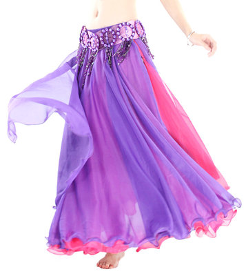 Faldas coloridas de la danza de vientre/traje atractivo de la danza de vientre del funcionamiento para Womem