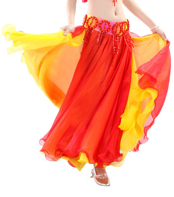 Faldas coloridas de la danza de vientre/traje atractivo de la danza de vientre del funcionamiento para Womem
