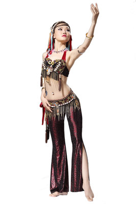 Los trajes tribales árabes atractivos de encargo de la danza de vientre, danza del vientre se visten