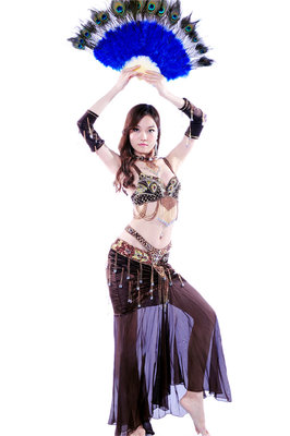 Los trajes profesionales de la danza de vientre del color rojo, bellydancing equipan la talla s M L