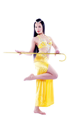 Trajes profesionales de clase superior de la danza de vientre del sujetador y de la falda, desgaste de la danza del vientre