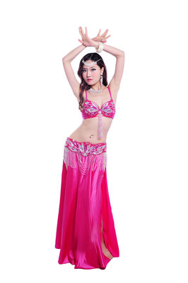 Trajes profesionales de la danza de vientre del diseño magnífico de la libélula para la muchacha india atractiva