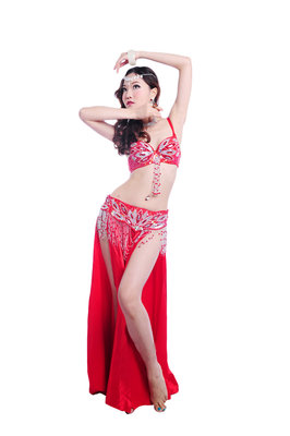 Trajes profesionales de la danza de vientre del diseño magnífico de la libélula para la muchacha india atractiva