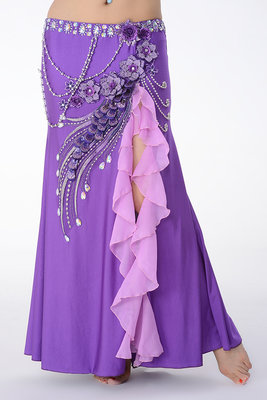 Top y falda hermosos del sujetador de los trajes de la danza de vientre del funcionamiento