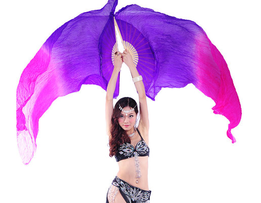 La seda de la danza de vientre del color de combinación aviva los accesorios tribales de la danza de vientre