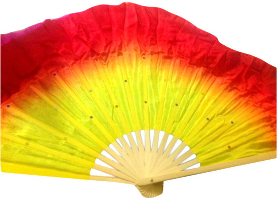 Velos cortos hechos a mano de la fan de la danza del vientre, accesorios de la danza de vientre