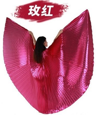 Color sólido o ala escarpada de la danza de vientre del color, accesorios de la danza de vientre que doblan y que cosen
