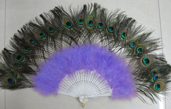 La pluma del pavo real de HandeMade aviva para los accesorios de la danza de vientre para el adulto