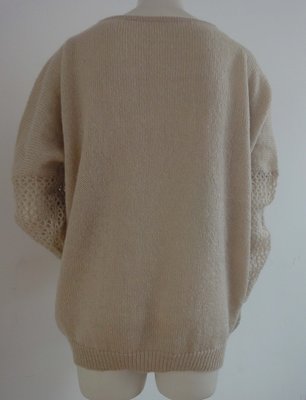 Ropa de moda para mujer, suéteres del jersey de las señoras con diseños de cable delantero de centro