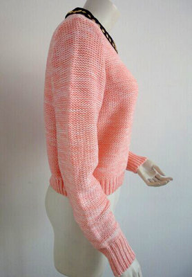 Suéteres desmontables del jersey de las señoras del puente del cuello rosado para el otoño, invierno