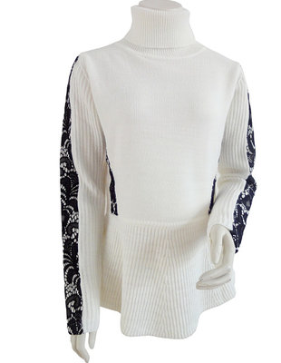 Suéteres del cuello alto para las mujeres, talla xs S 2X de los suéteres de la moda del jersey