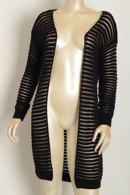 Chaquetas de punto gruesas y finas de las señoras de los hilados, chaqueta de punto negra para mujer