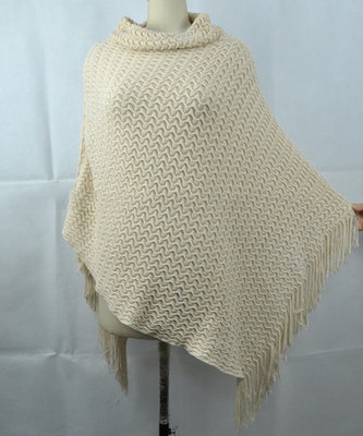 Forme el mantón pesado del poncho del cuello alto del invierno para el OEM/el ODM de las mujeres