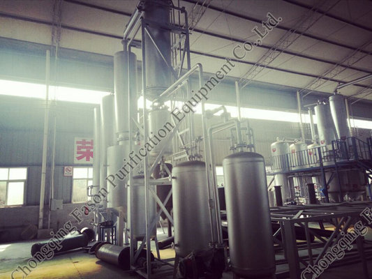 Full automatic and catalyst free used engine oil distillation machine change waste to new diesel and base oil