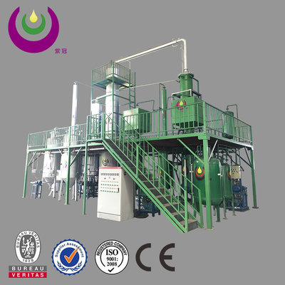 continuous running waste oil distillation equipments, black car oil purifier