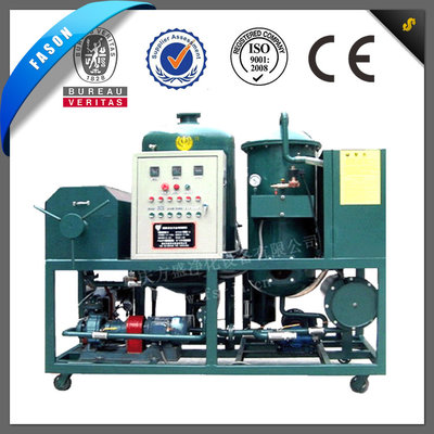 ZTS used oil recycling machine, convery black oil into light yellow oil filter
