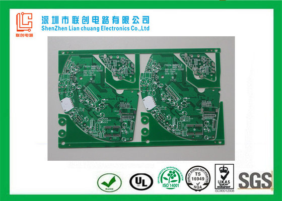 Pantalla de seda blanca del soldermask del verde 1oz del PWB FR4 1.6m m del lado del doble del arsenal de la combinación