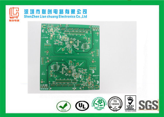Groene Tweezijdige PCB OSP, 2x1 Serieraad FR4 2.0mm Twee lagenpcb