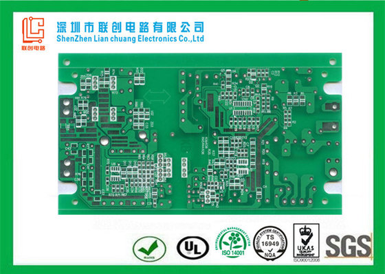 2oz  FR-4  PCB 2 layer pcb green soldermask LF HASL white legend 1.2mm