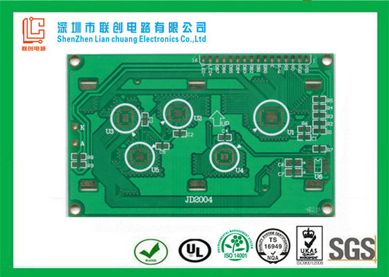 LCD board  2 layer pcb  Immersion Gold with white silkscreen