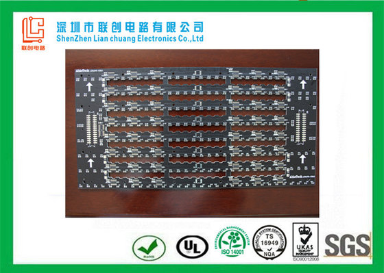 Immersion Gold  PCB quick turn circuit boards Black soldermask FR4 4 layer