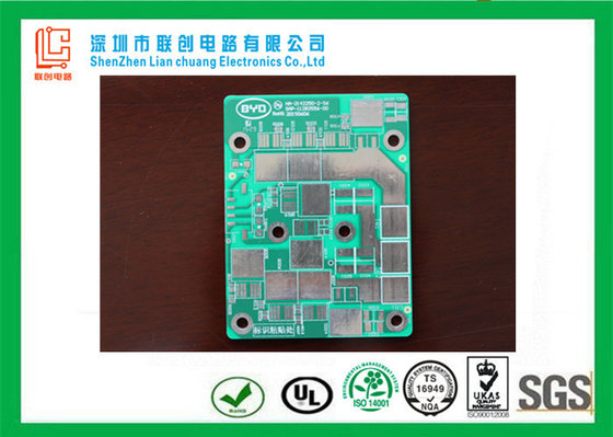 2oz finish copper fast pcb prototype 2 layer pcb white legend L.F HASL