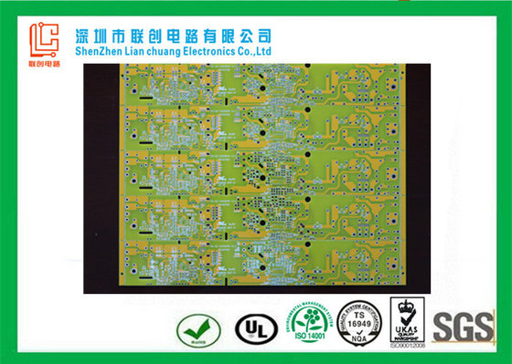 Yellow legend Quick Turn PCB 12 hours FR4  white legend L.F HASL