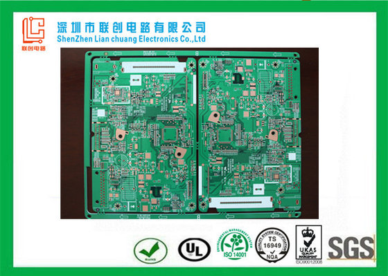2 layer impedance control PCB 1.6mm Thickness  green soldermask white legend OSP