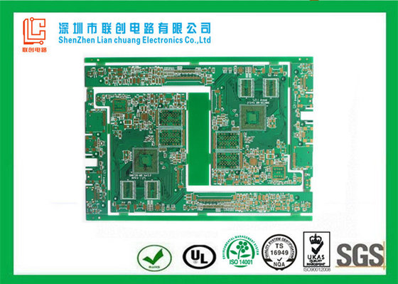 ΚΜΕ PCB 1.6mm πίνακας κυκλωμάτων πάχους FR4 UL/ROHS σύνθετης αντίστασης 2 στρωμάτων