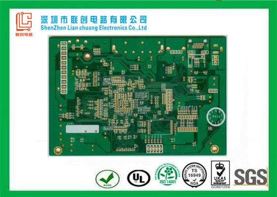 PACKEN Sie PWB FR4 der Widerstand mit 4 Schichten 1 Unze-Grün soldermask weißes Legende Immersions-Gold ein