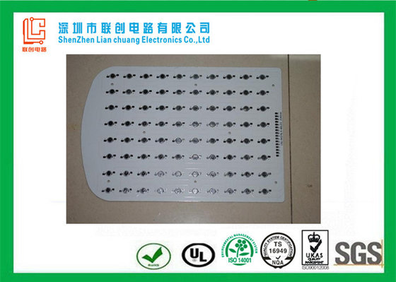 2.0mm Aluminum PCB L.F HASL  white  soldermask TS16949 / SGS