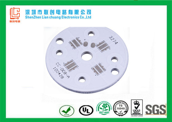 1.6 mm Round Aluminium pcb black silkscreen 1 layer ISO14001